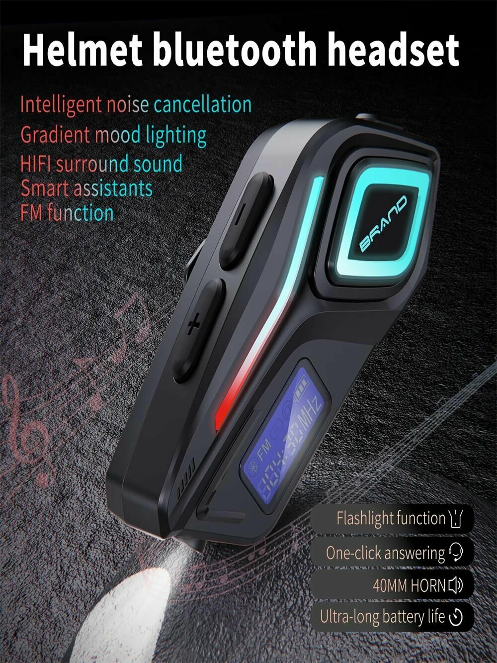 K08 Bluetooth электрическая гарнитура шлем Bluetooth гарнитура, жесткий микрофон