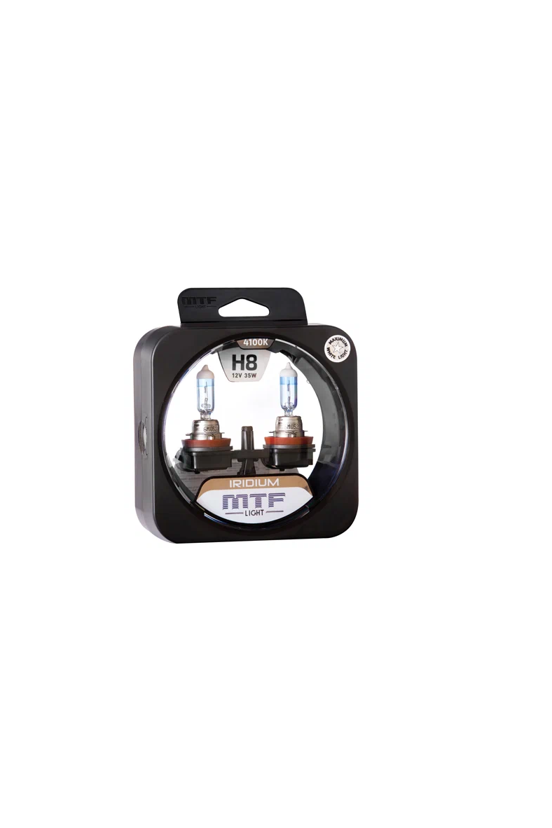 Галогеновые лампы MTF light Iridium 4100K H8 12V 35W (2 лампы)