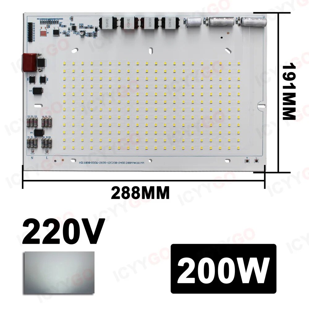 Светодиодная панель 220V 200W ICYYGO