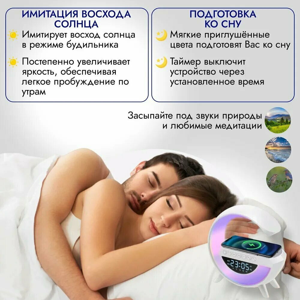 Многофункциональные часы с колонкой/ часы электронные настольные / колонка блютуз