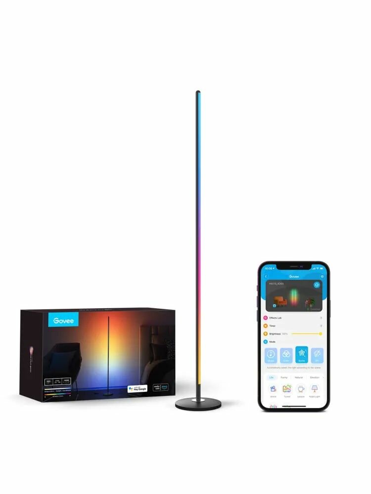 Умный угловой торшер Govee RGBICW Smart Corner Floor Lamp