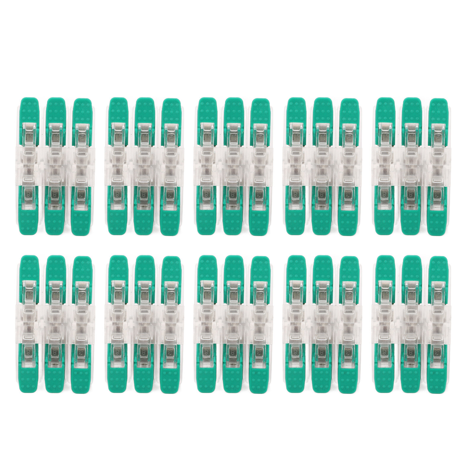 10 ПК Коннектор для проводов 3 в 3 выход, быстрые разъемы для проводов, терминал для проводников, электрические разъемы для кабелей, 0.5‑6мм², 41A, 450V