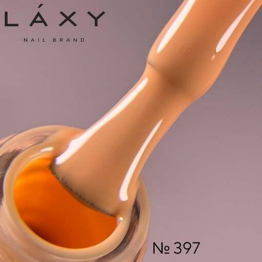 LAXY Гель лак насыщенный персик для маникюра для ногтей, Laxy 397