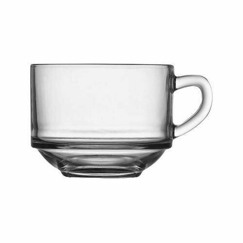 Кружка д/супа "Шефс", стекло,0,625л, диаметр 115/60, высота 90мм, прозр.