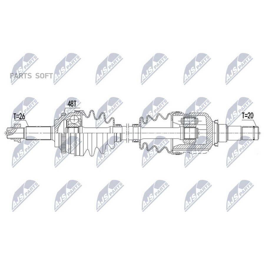 TOYOTA PRIUS 1.5HYBRID 03-09 /ЛЕВ/ от официального дистрибьютора, NTY, артикул NPWTY100