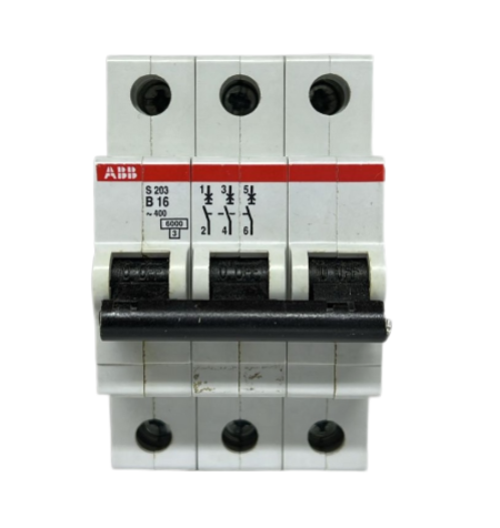 Автоматический выключатель ABB 3P S203 B16 16A 6000A 2CDS253001R0165
