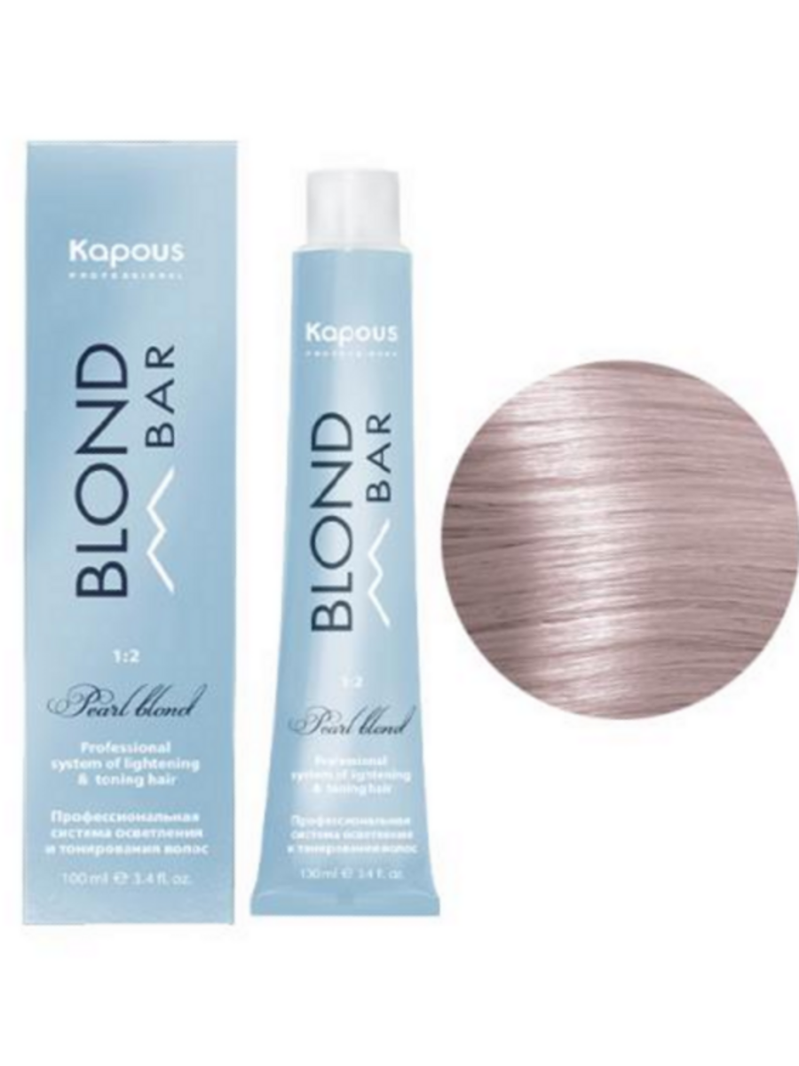 Краска для волос Kapous Professional Blond Bar Color с экстрактом жемчуга, BB 012