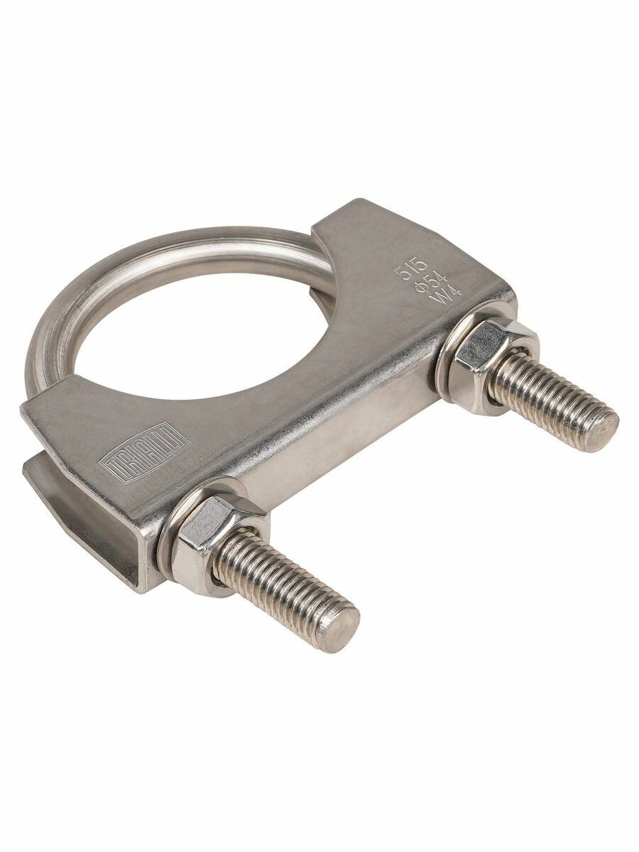 Хомут глушителя U-образный D 54 мм (стремянка), TRIALLI UC54SS