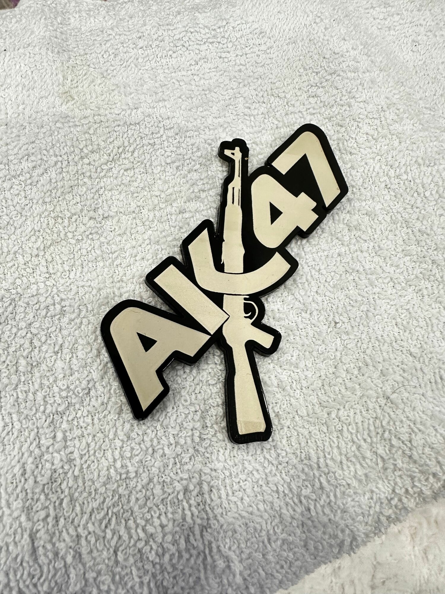 Шильдик Ак47 ( черный)