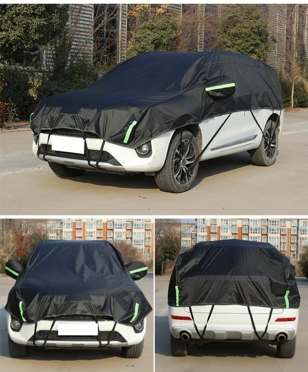 Накидка - чехол на внедорожник от солнца, снега и льда. Универсальная защита чехол-шторка.