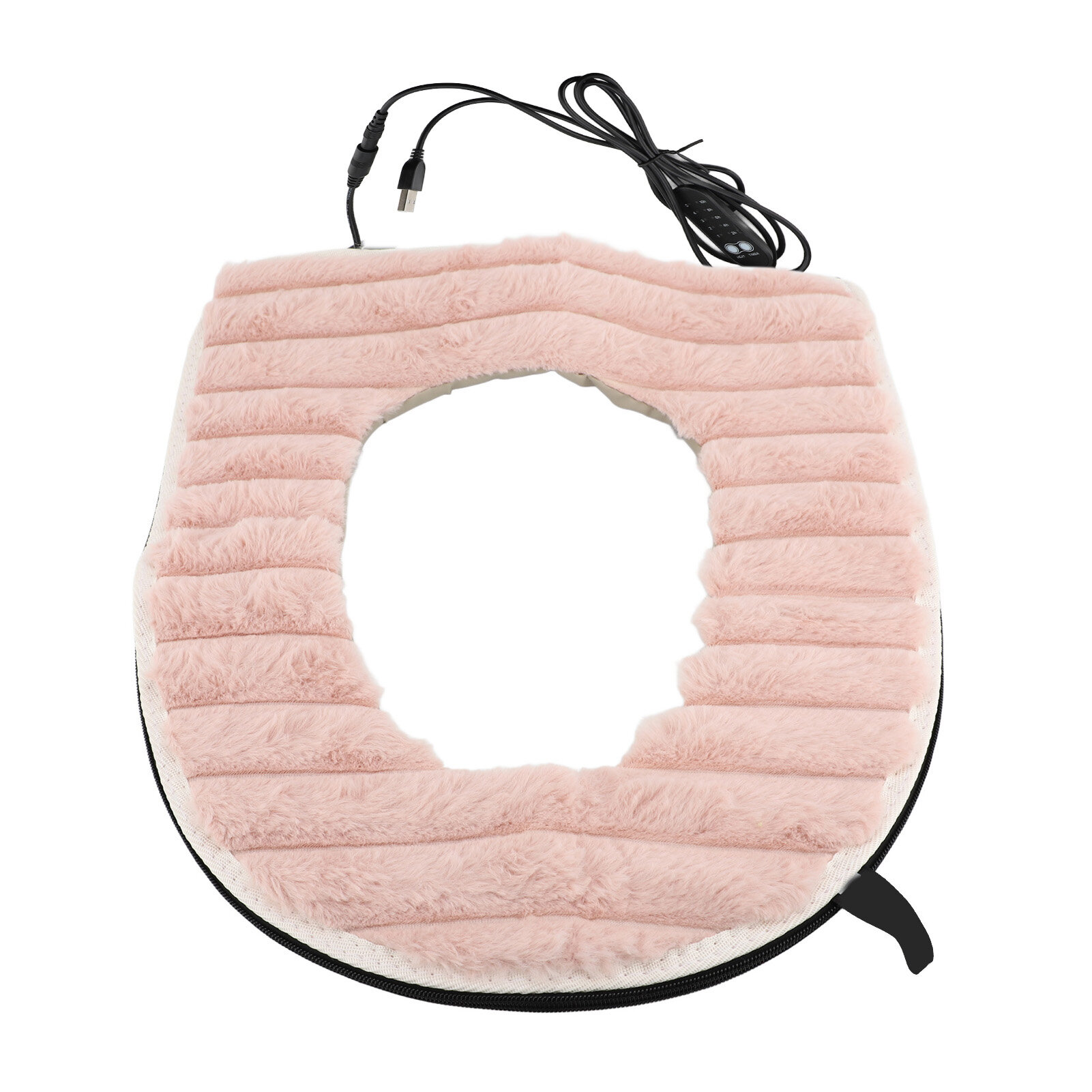 Туалетная крышка сиденья с подогревом USB подушка сиденья теплый бархатный бархатный блокнот для домашней ванной комнаты 43x37 см. Красный