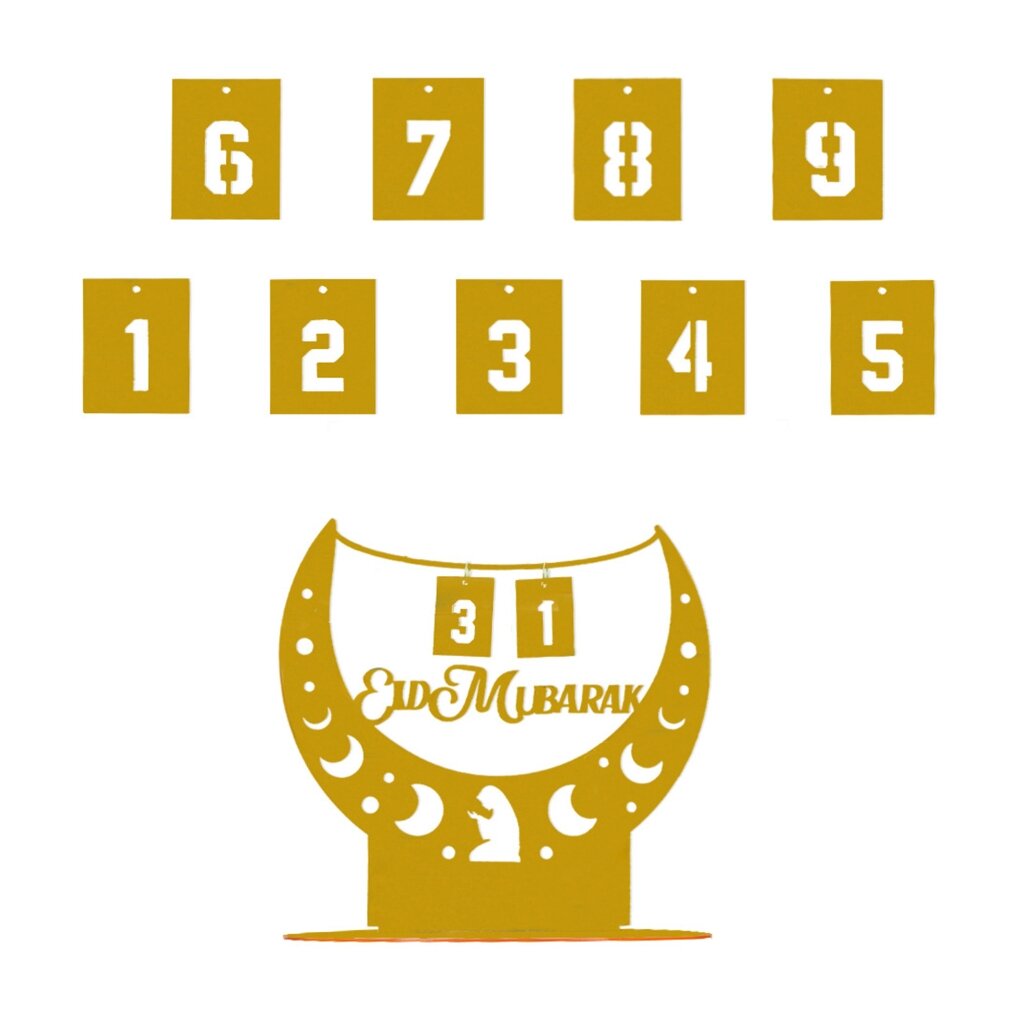 Украшение для праздника Ид Замок Луны Акрил Декор для стола Ближневосточные принадлежности для вечеринки