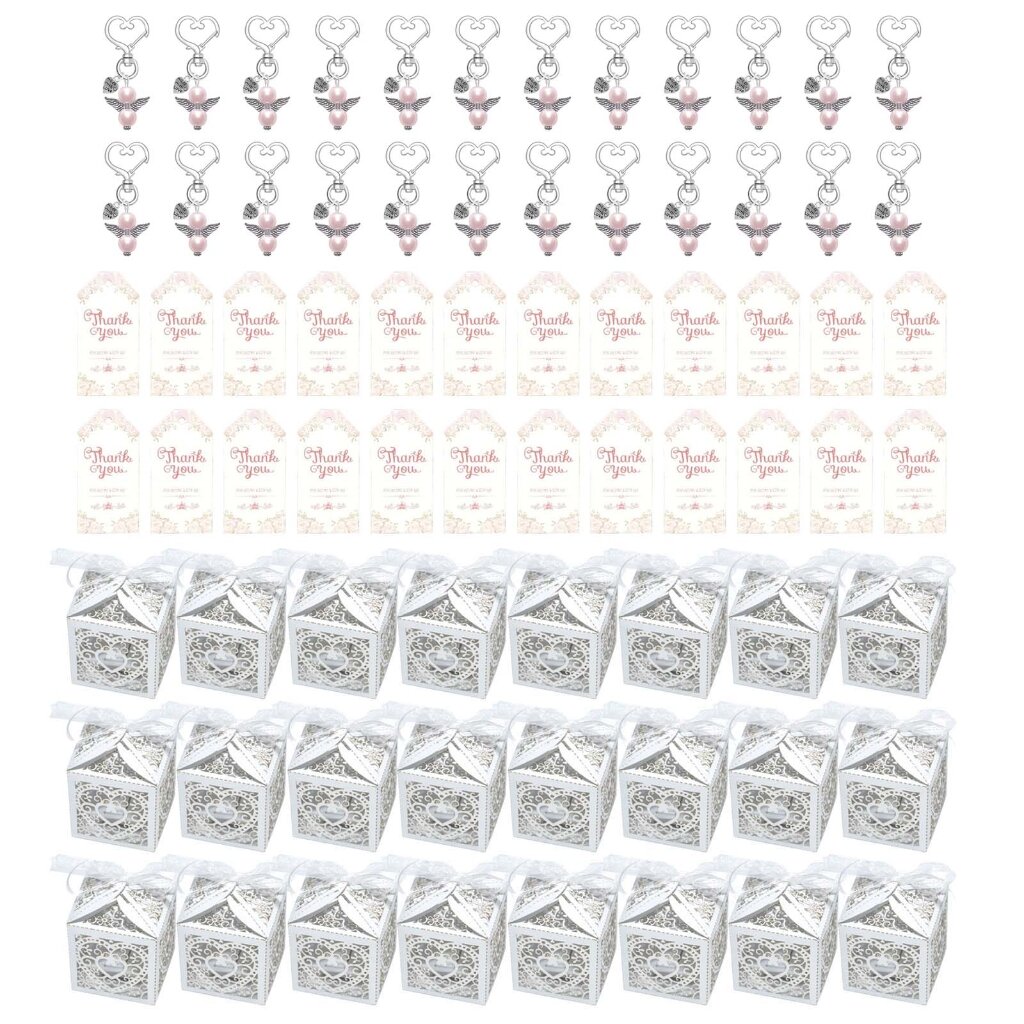 Уникальные ключи для крыльев благоприятствуют элегантные сувениры коллекции для празднования с подарочными мешочками Organza