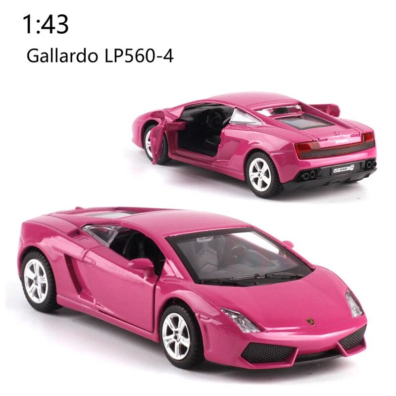 Розовая модель автомобиля Lamborghini Gallardo LP560-4 1:43