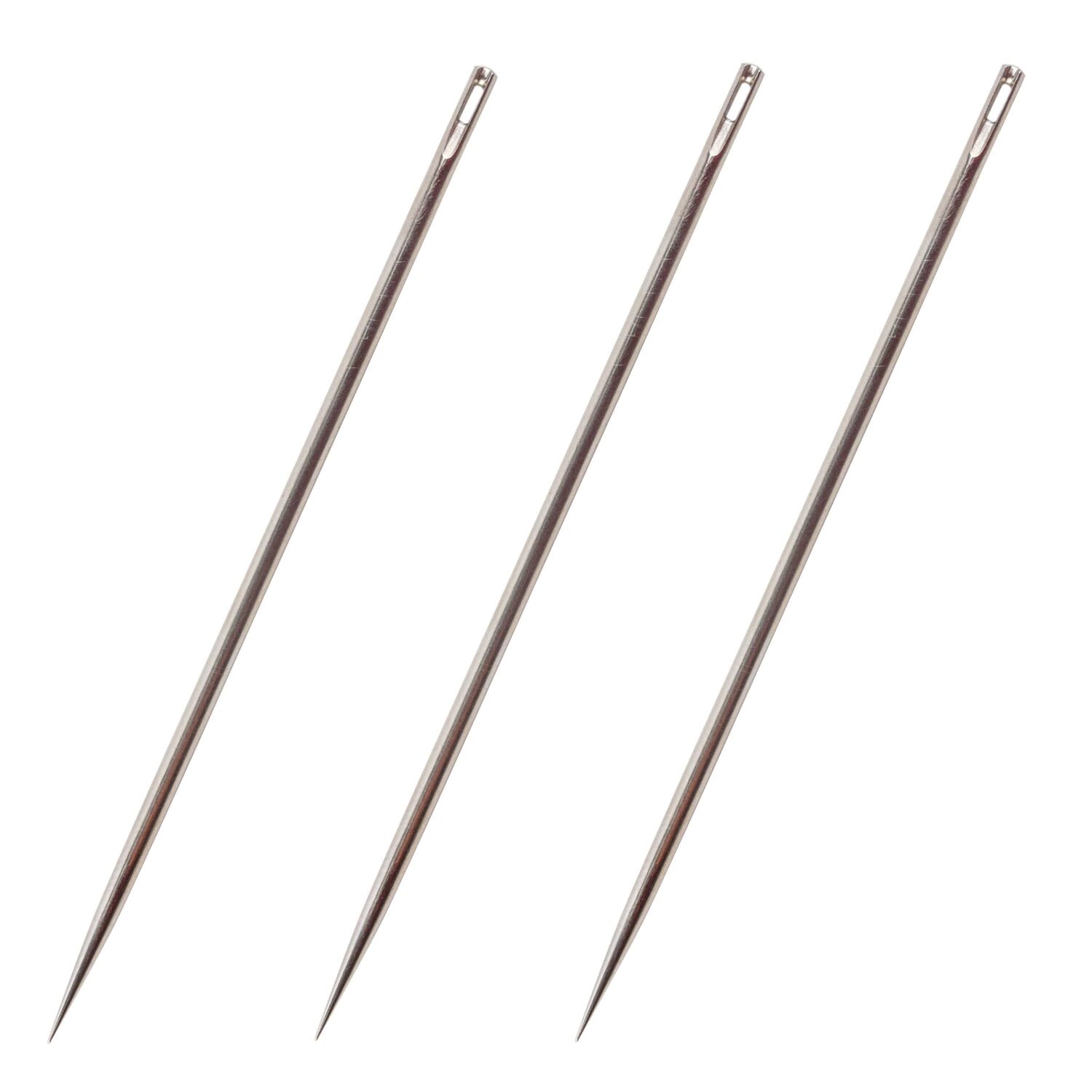 Иглы для прошивки документов (цыганские), комплект 3 шт, длина 80 мм, диаметр 1,8 мм, блистер, STAFF, 602464, 3шт.