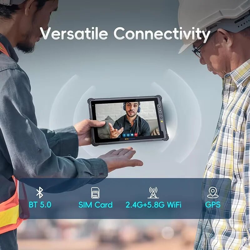 Rugline RT-I88N 8-дюймовый водонепроницаемый планшетный ПК с сканером штрих-кода Basic Cradle