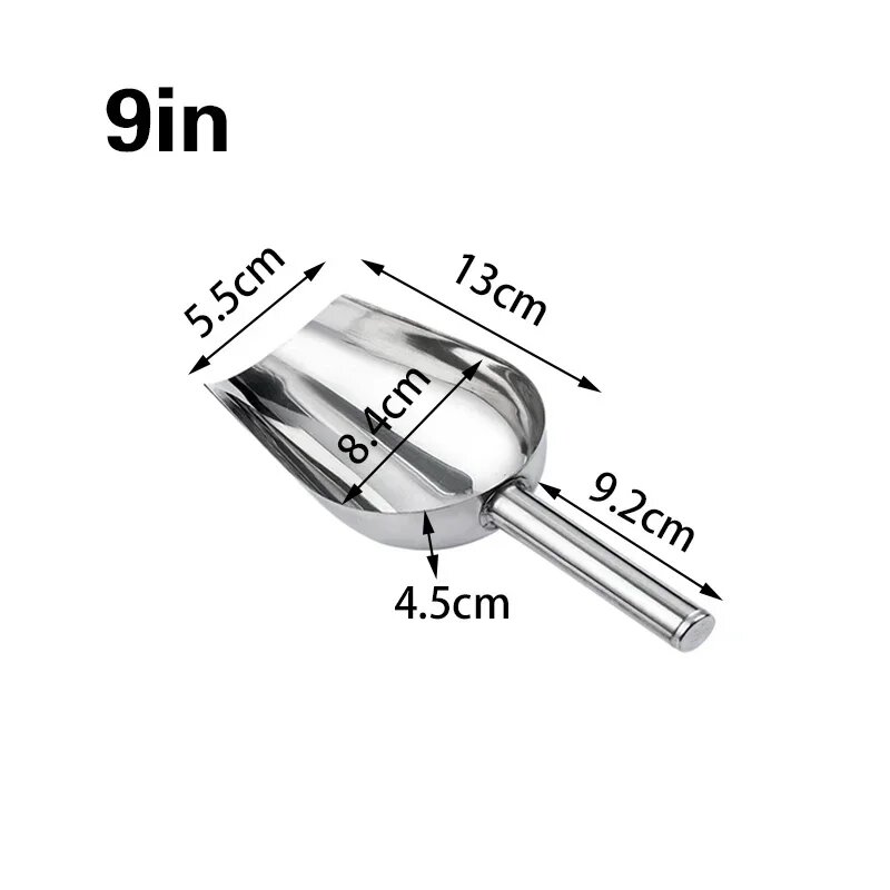 Совок для льда из нержавеющей стали 9 inch