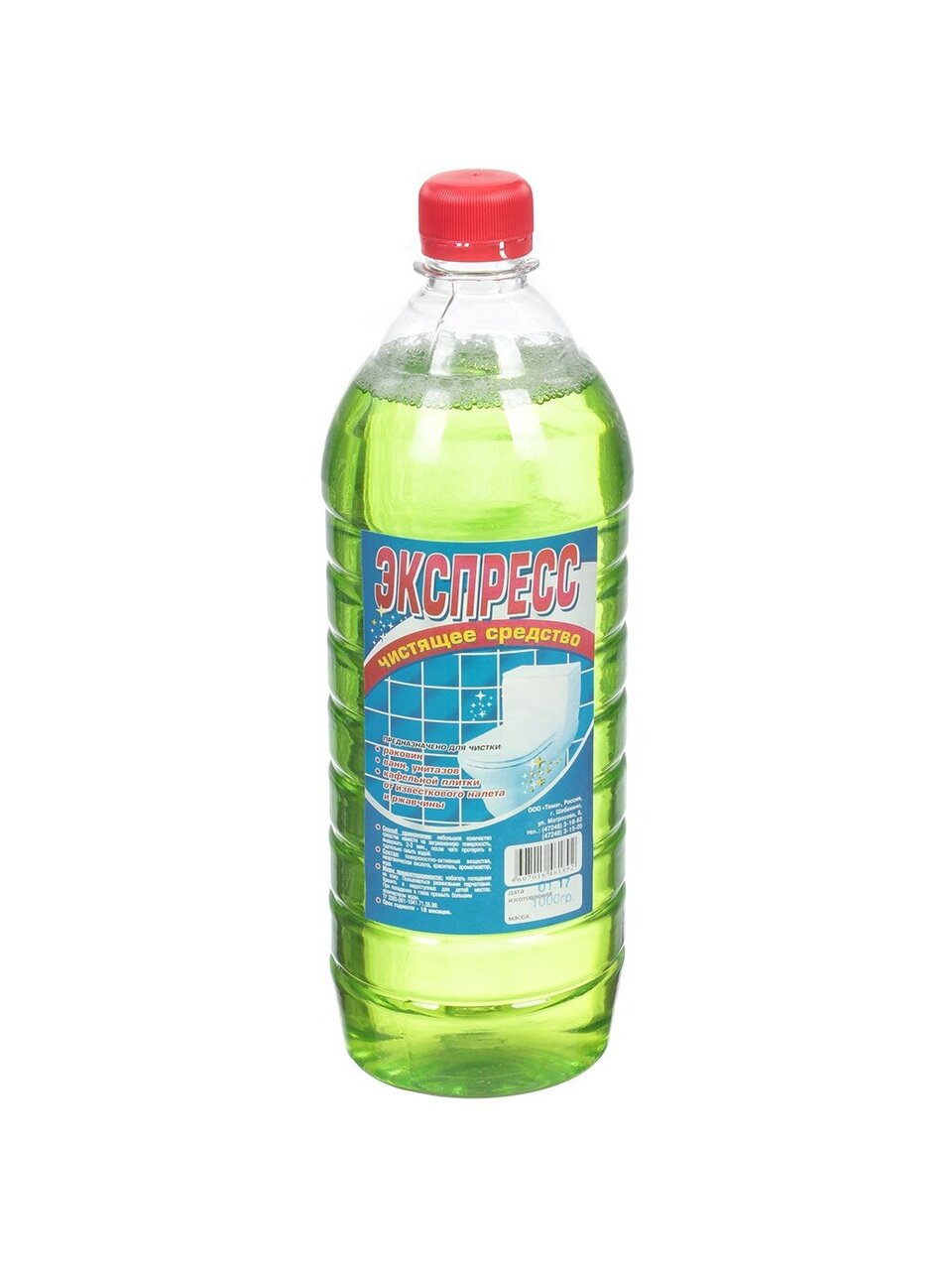 Чистящее средство для сантехники Экспресс 1л, удаление налета
