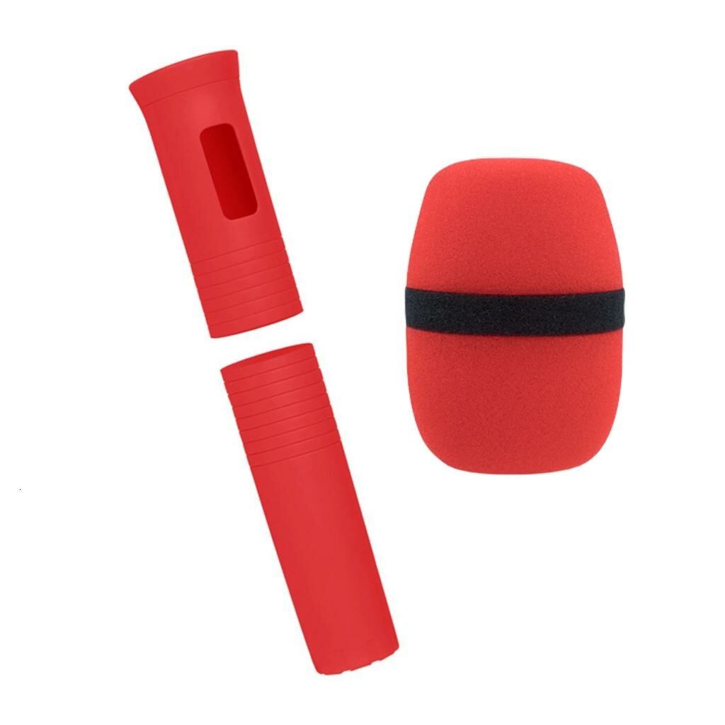 Чехол для микрофона с ветрозащитой, красный