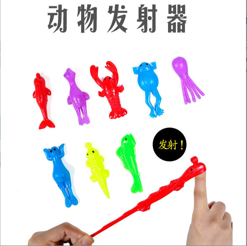 Игрушка-динозавр с выбрасыванием, пусковая установка для пальцев, маленький динозавр, снятие стресса, мягкая резина, новинка оптовой торговли