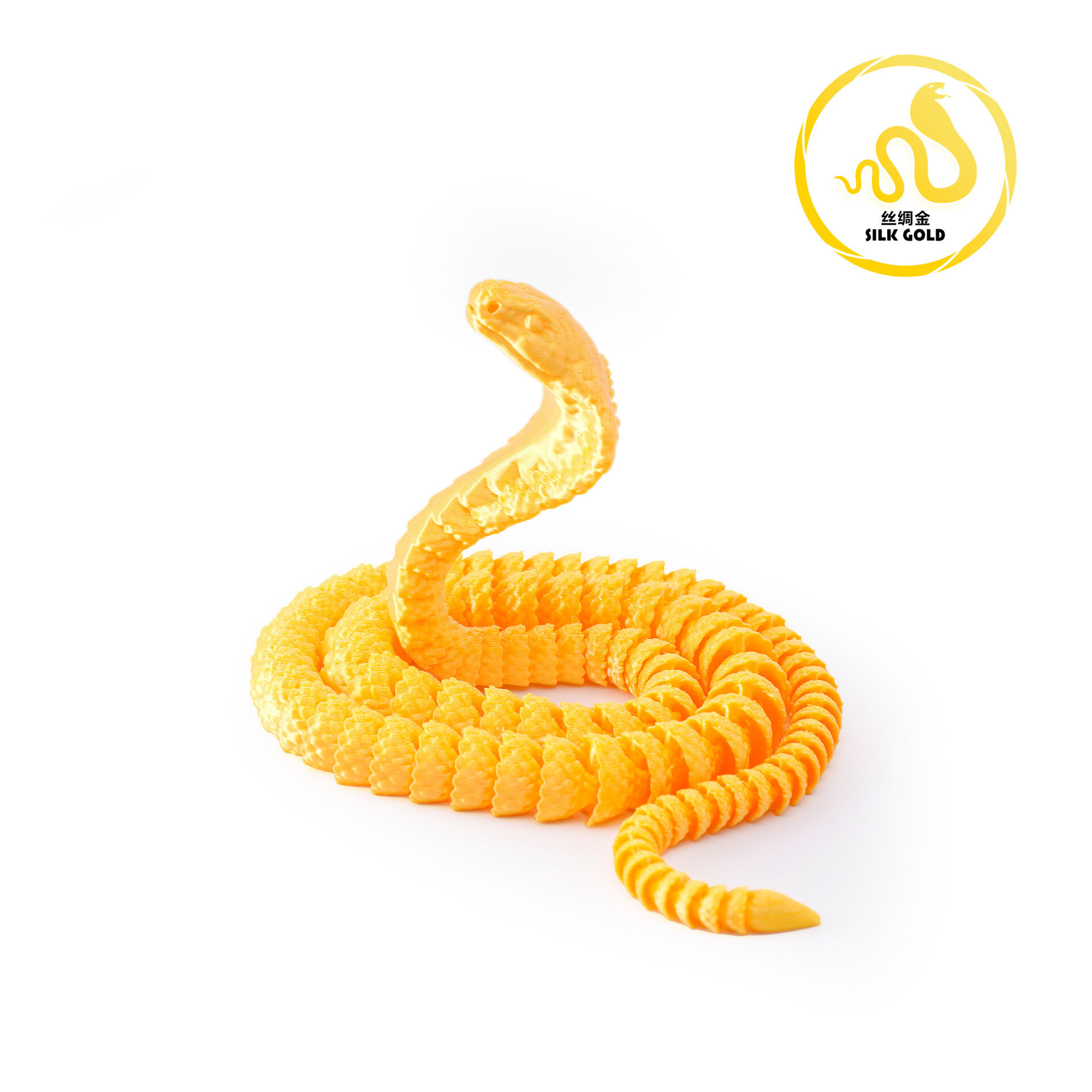 3D-печатная фигурка кобры, подарок, орнамент, горячая продажа, гибкий сустав, подвижная, интернет-знаменитость, креативная фигурка змеи