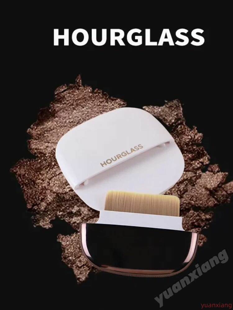 Набор кистей Hourglass, зеркальный, для тонального крема, веганские волокна