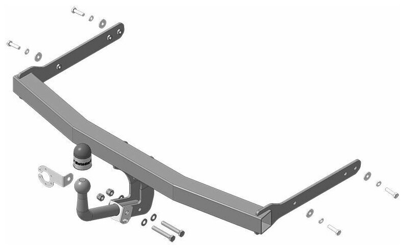 Фаркоп (тягово-сцепное устройство) Motodor на Шкода Октавия Универсал 2008-2013