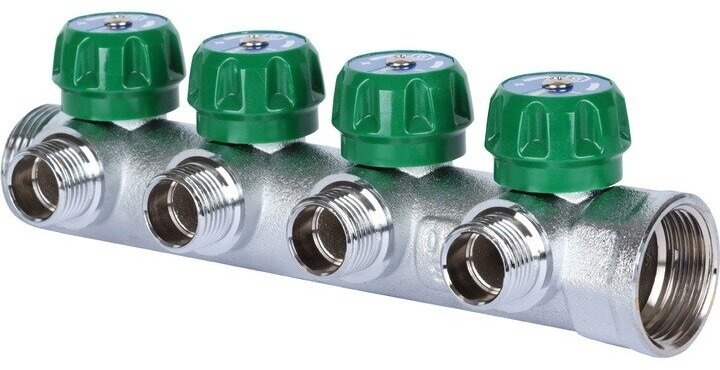 Коллектор регулирующий 1", 2 отвода 3/4" ЕК STOUT SMB-6850-013402