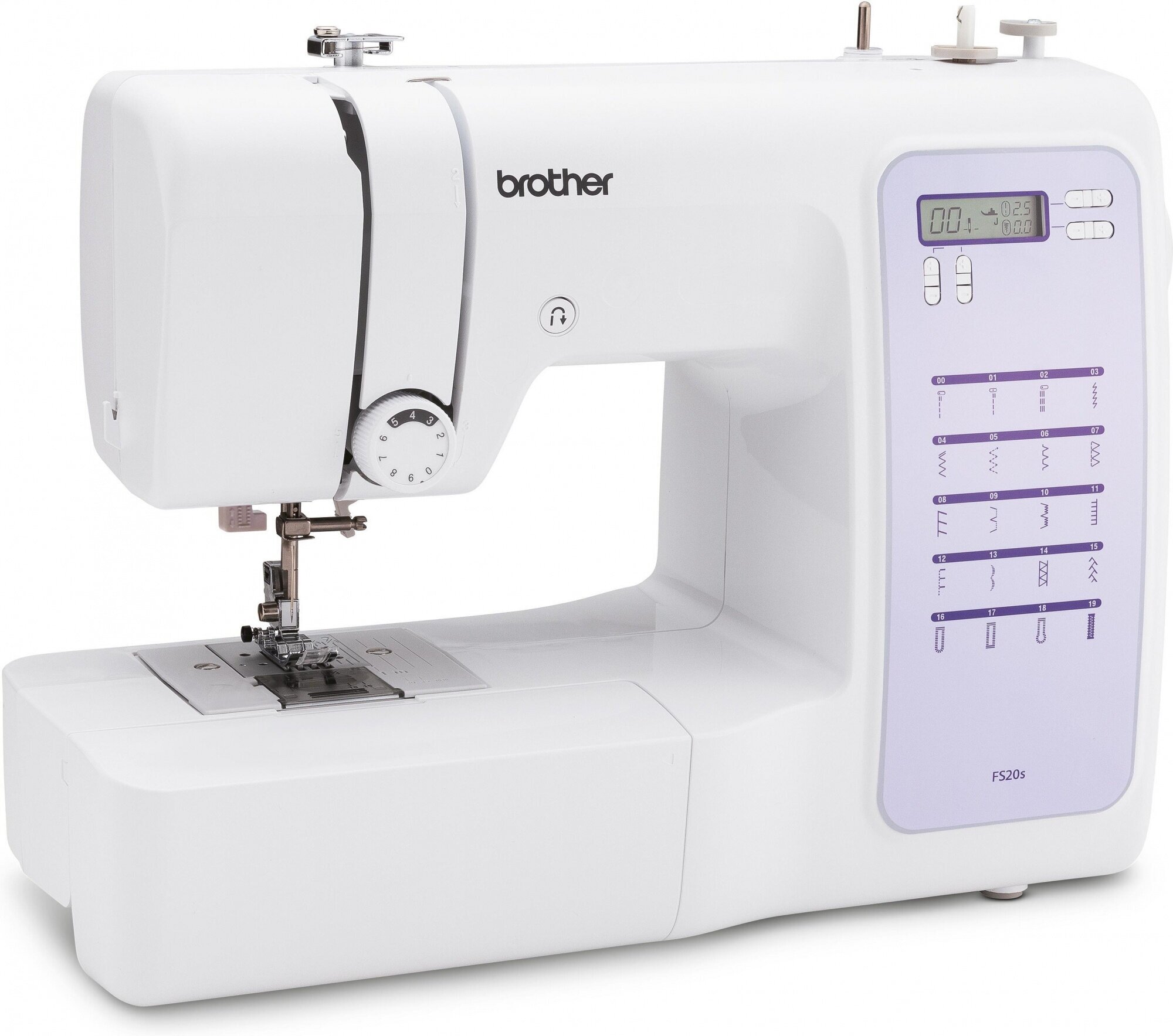 Швейная машина Brother FS20s, современный горизонтальный челнок, автоматическое выполнение петли.