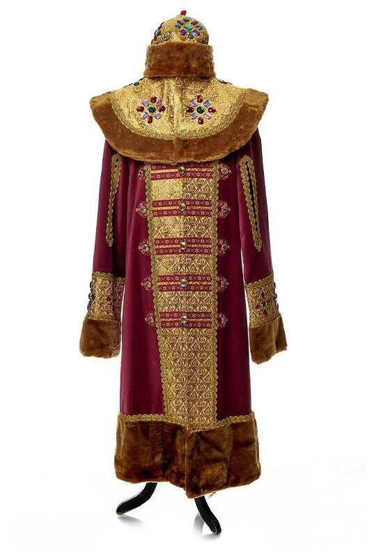 Костюм "Русский Царь" (Цв: Бордовый-Золотой Размер: 42)