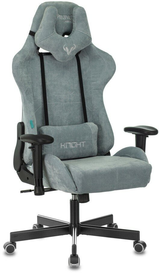 Кресло Zombie Viking Knight LT28 Fabric серо-голубой