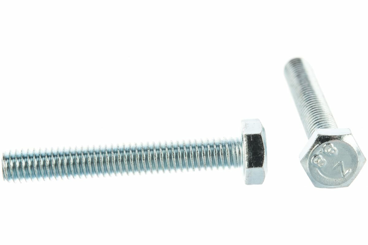 Tech-Krep Болт DIN 933 с шестигранной головкой оцинкованный М6х40, коробка 50 шт 105204