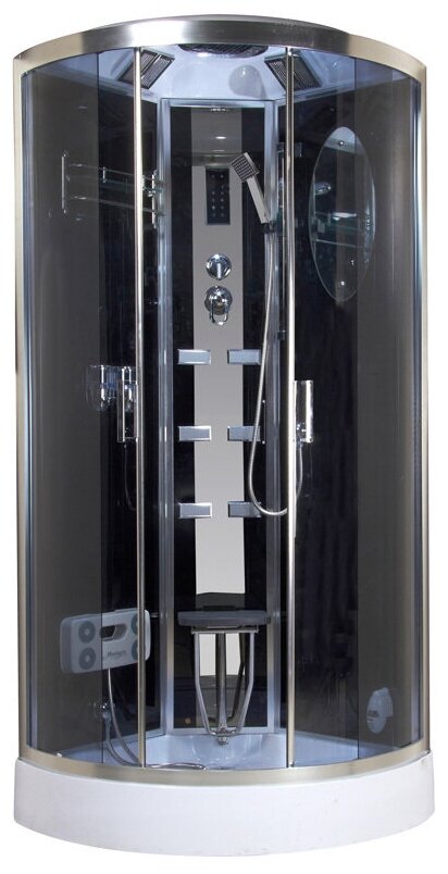 Душевая кабина Niagara NG-902-01 (1000х1000х2200) низкий поддон (16см) стекло тонированное