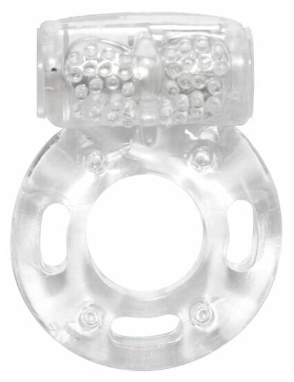 Прозрачное эрекционное кольцо с вибрацией Rings Axle-pin