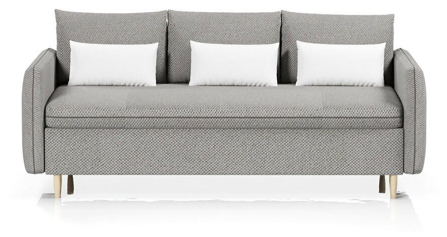 Диван-кровать Рон, 214х114х96 см, Пантограф (Тик-так), диван раскладной, с ящиком для белья, с декоративными подушками