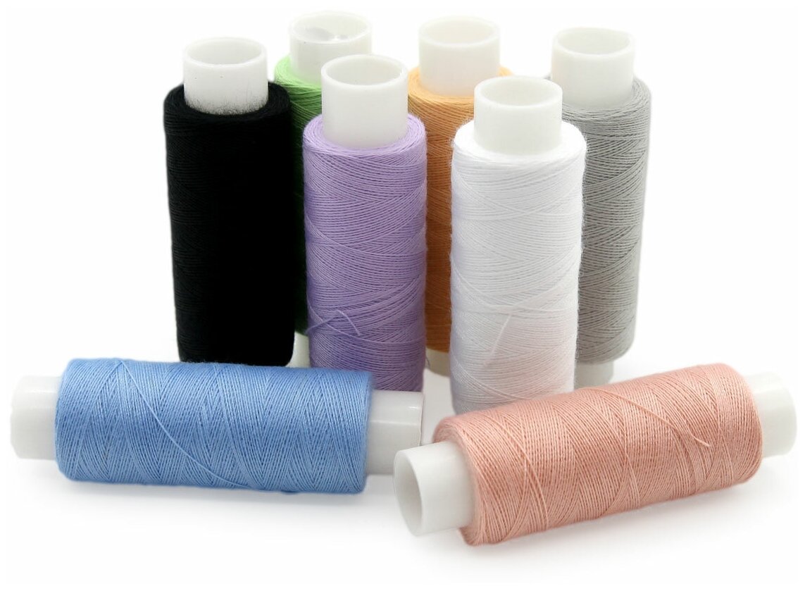 ПНК им. Кирова Набор ниток "Пастель", 50/2, 150 м, 8 шт, цвет разноцветный