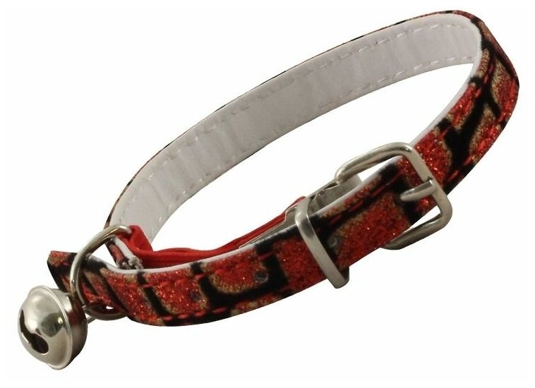 Triol Ошейник с колокольчиком для животных, кожзам, 1*30 см