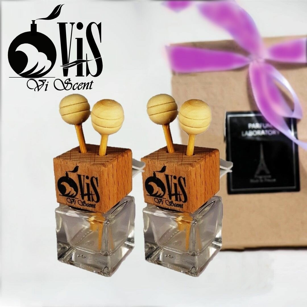 Ароматизатор для автомобиля,"Moon Sparkle", "Modern Princess", Подарочный набор на дефлектор 2 шт "Vi scent" (2х7мл) АвтоПарфюм