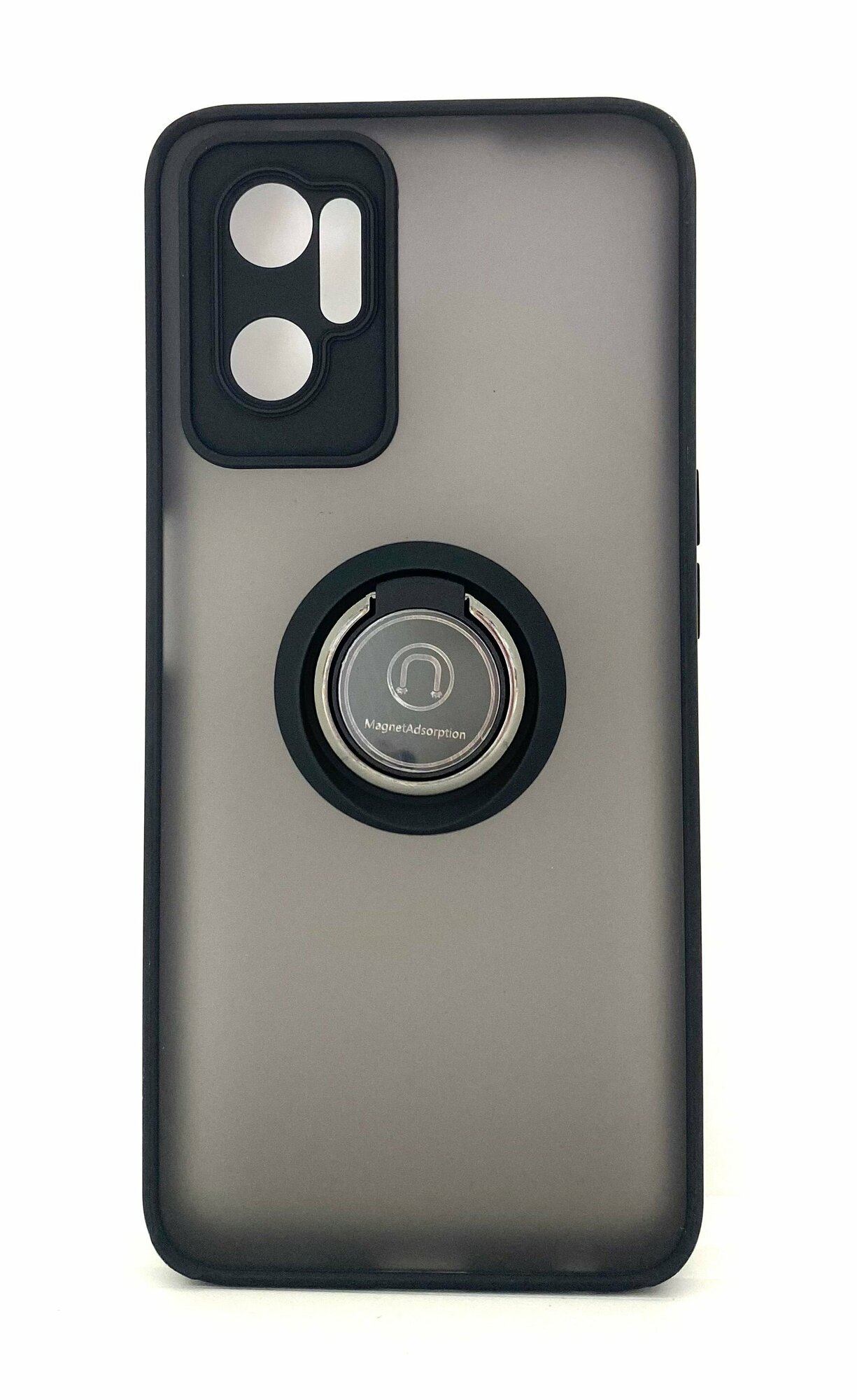 Брони чехол для Realme 9i, противоударный, с кольцом-подставкой, металлическая пластина
