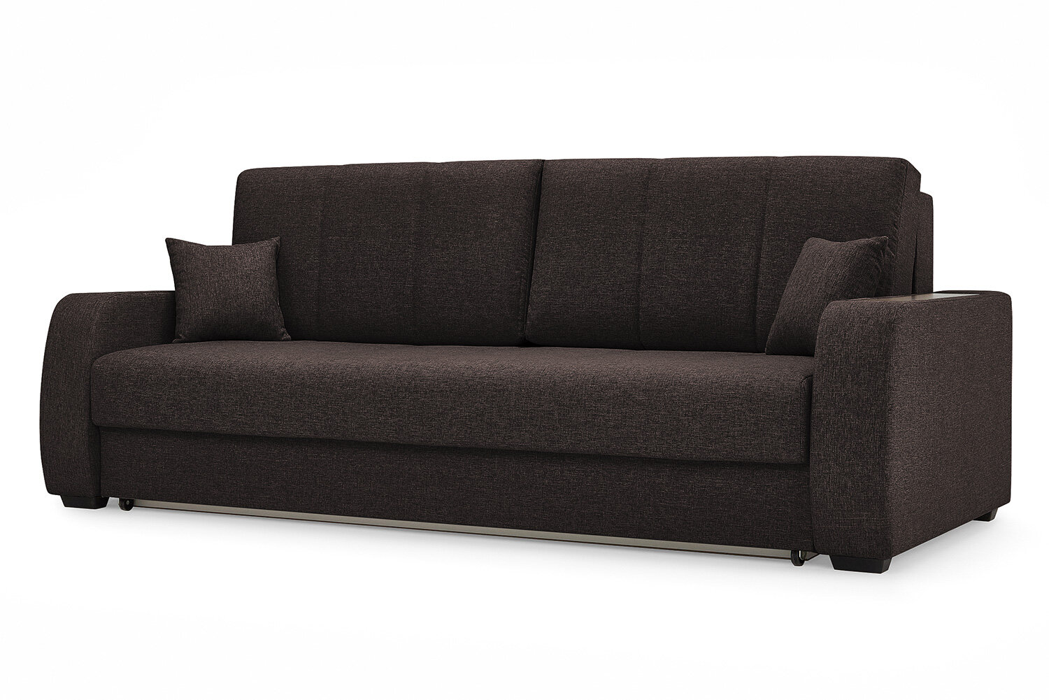 Диван-кровать Монблан, еврокнижка 238х97х107 см, рогожка, цвет кофейный