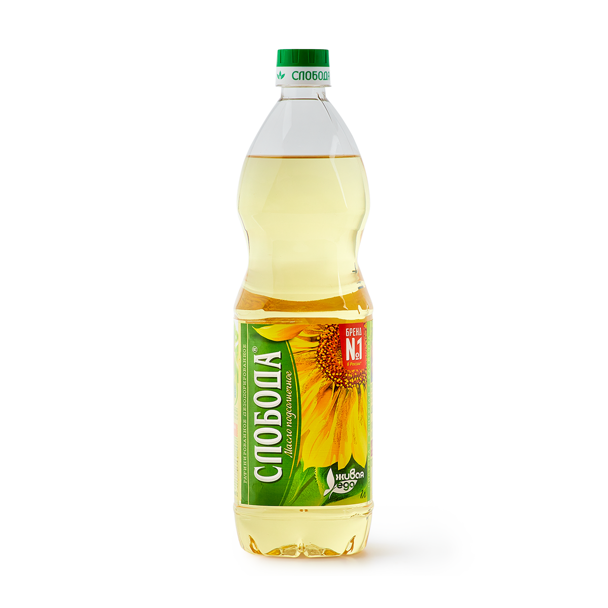 Масло подсолнечное Слобода, рафинированное, дезодорированное, без ГМО, 1 л