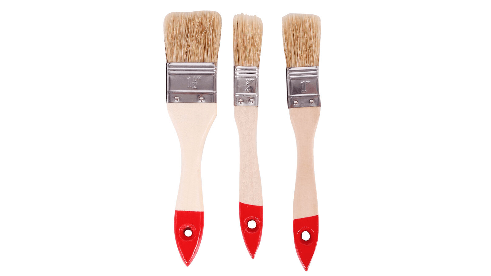 Набор кистей Оптима 3шт 19,25,38мм, натуральная щетина 00914