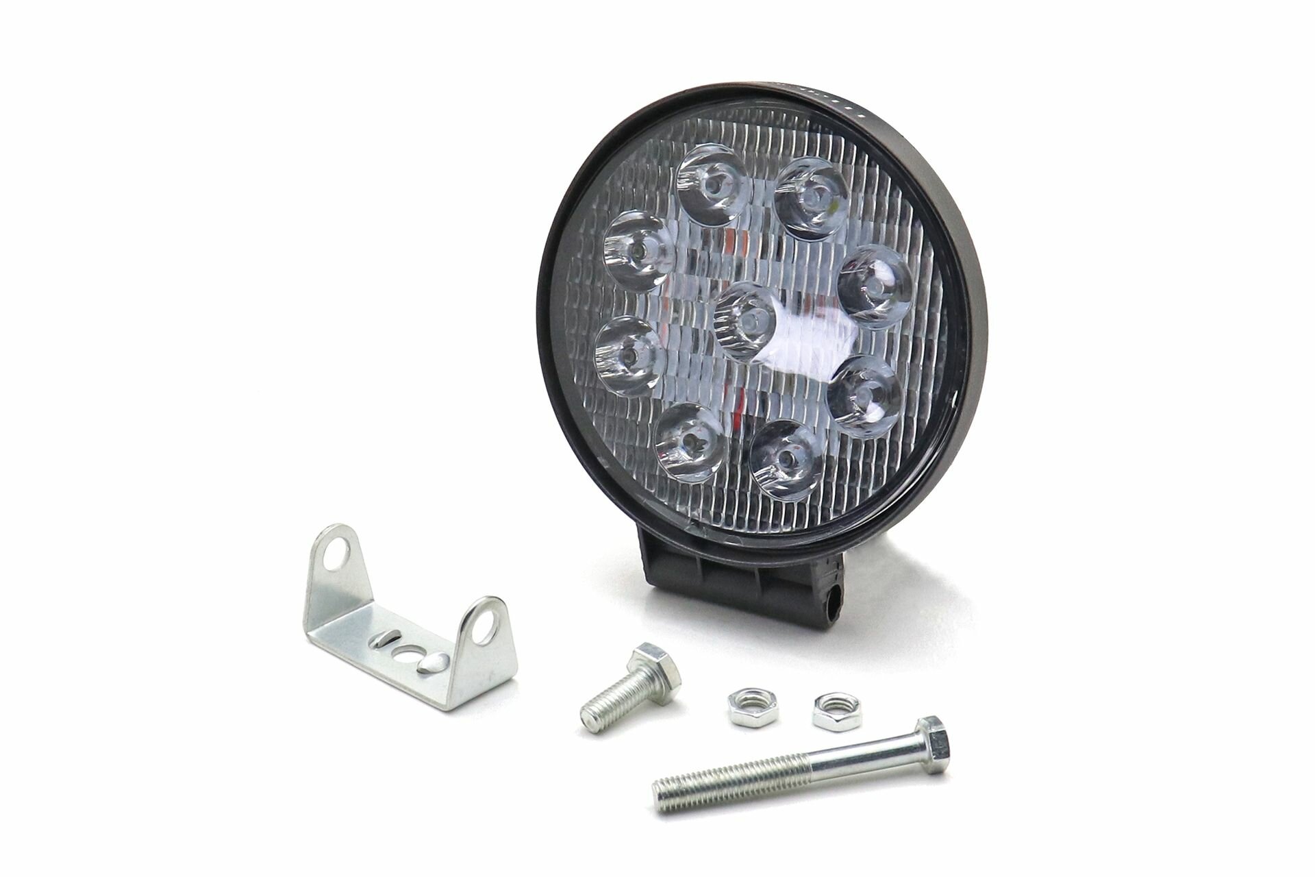 Фара светодиодная 27W 9 диодов SMD, 35мм круг. мет. корпус, ближний свет (Flood)