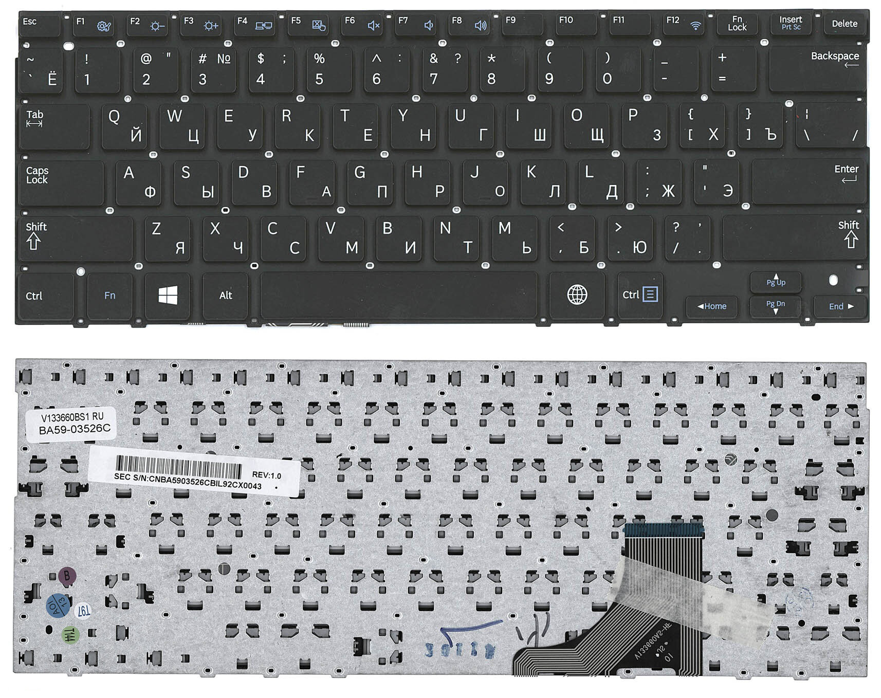 Клавиатура для Samsumg CNBA5903381A черная