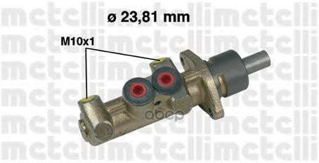 Главный тормозной цилиндр Citroen Evasion, Jumpy, Fiat Ulysse, Lansi Zeta, Peugeot 806, Expert 1994-02 Metelli арт. 050252