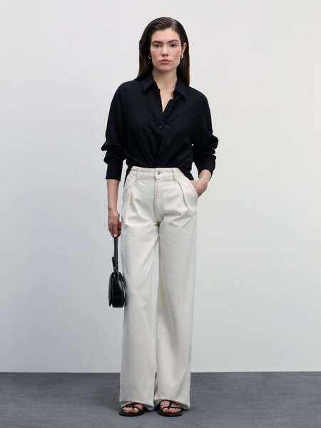 Джинсы широкие 