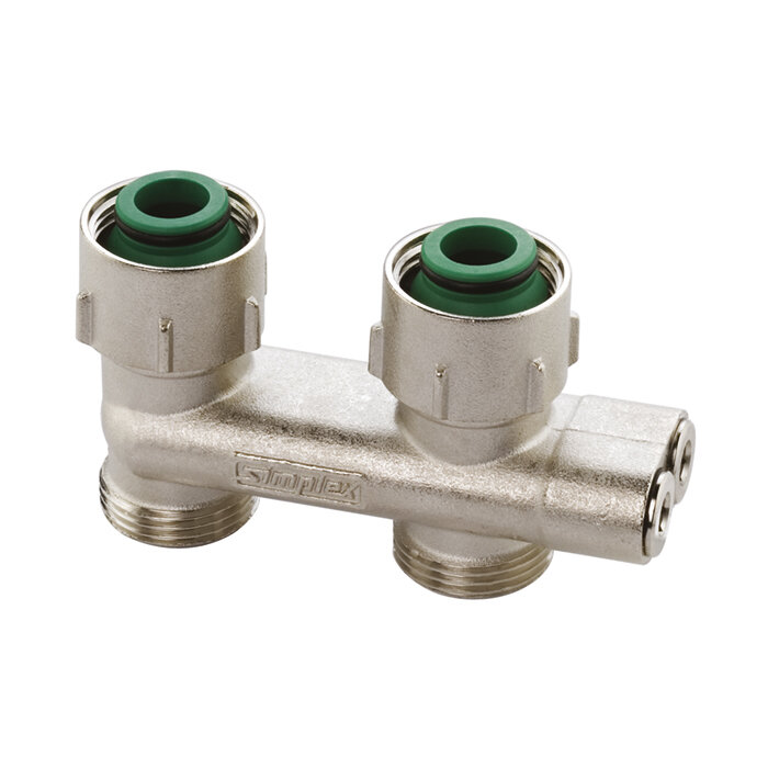 Узел прямой перекрёстный D2/50 ВН 3/4" х 3/4"ЕК радиаторный SIMPLEX