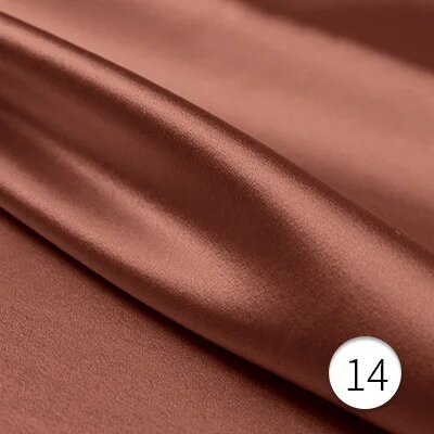 Шелковая атласная ткань Шармез 16,5 момме 100% шелк Коричневый, 14