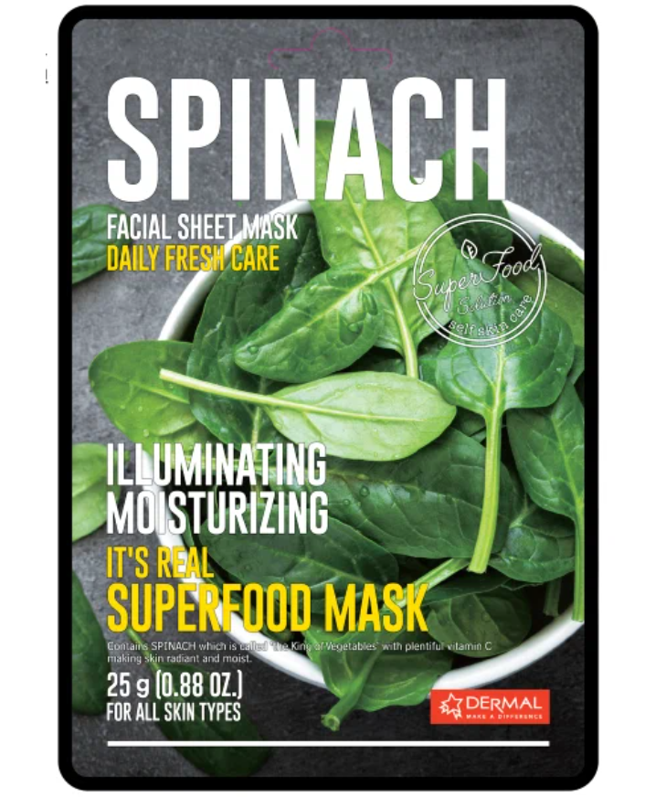 DERMAL Superfood Маска для лица cо шпинатом 25г