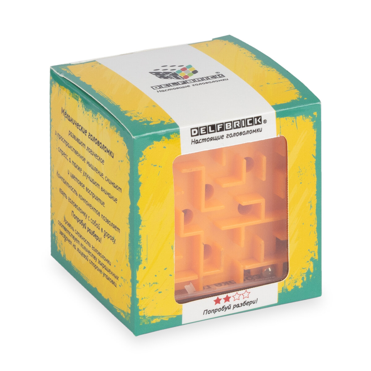DELFBRICK DLK-12 Головоломка механическая Лабиринт один элемент компактный пазл